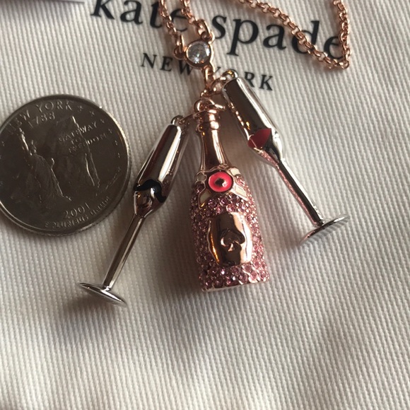 kate spade | Jewelry | Kate Spade Make Magic Champagne Cluster Pendan ...